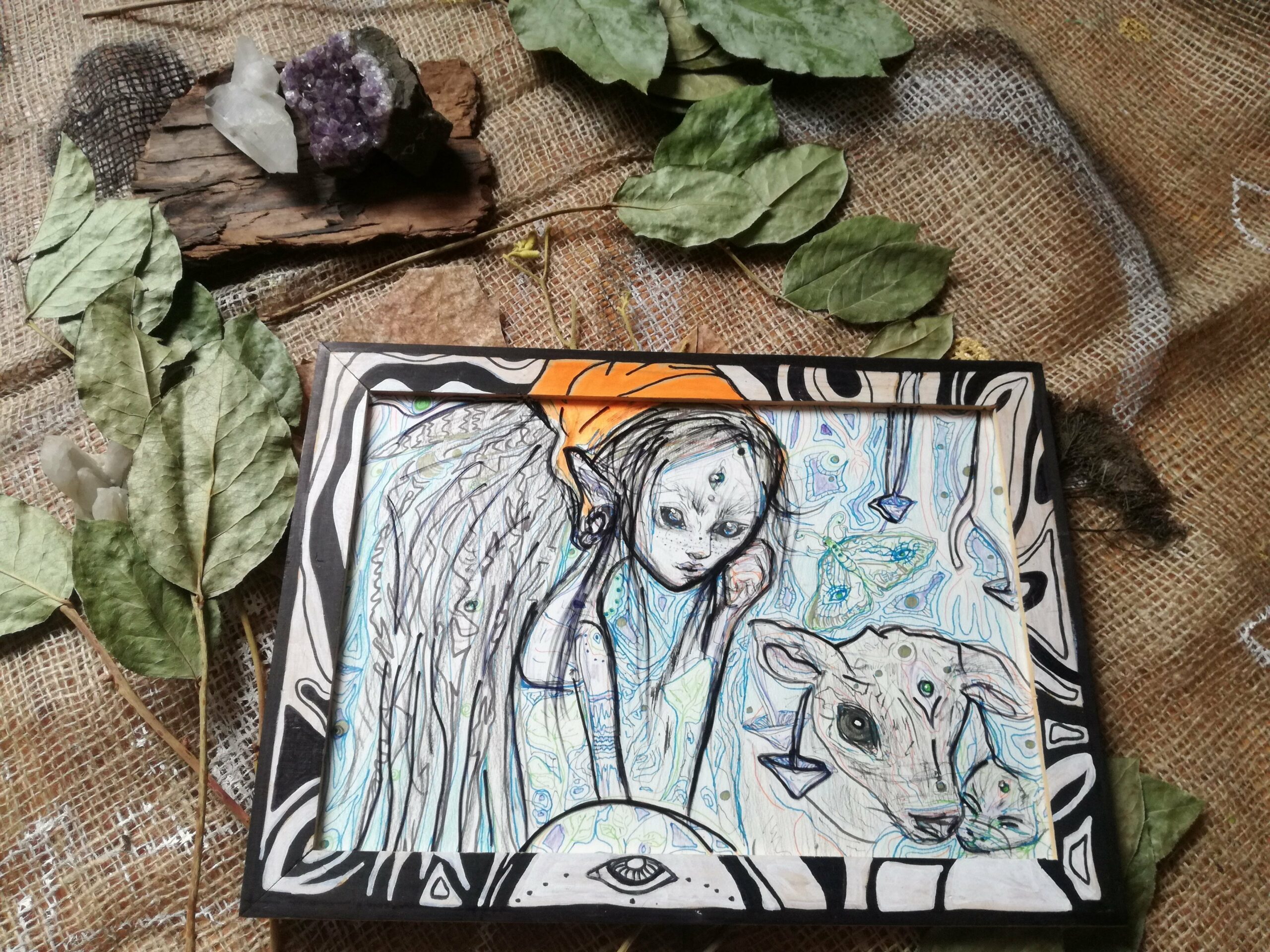 Cow, Cat, Alien-Love - Art With Aliens