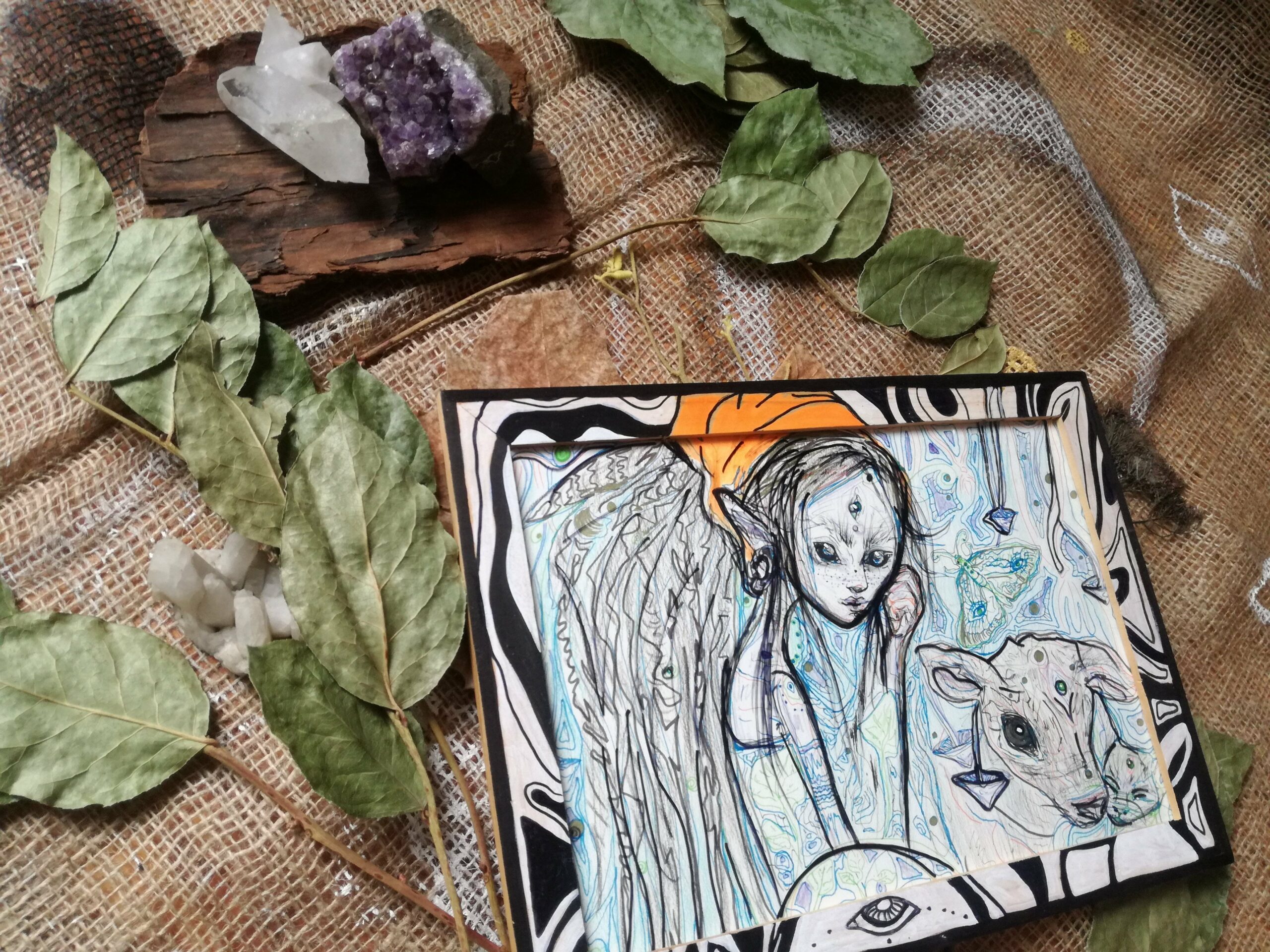 Cow, Cat, Alien-Love - Art With Aliens