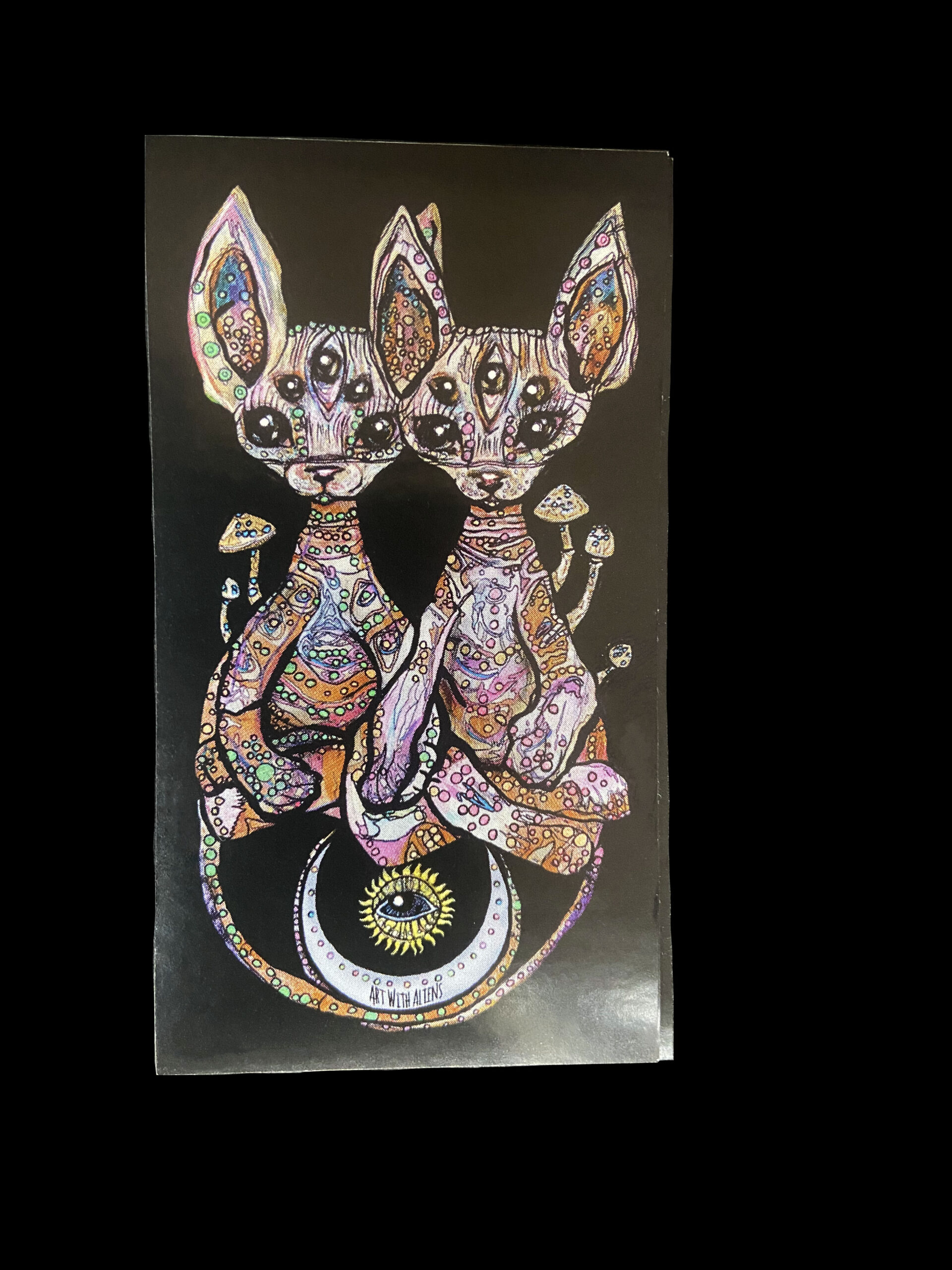 Sticker 'Sisters and Brothers' - Art With Aliens