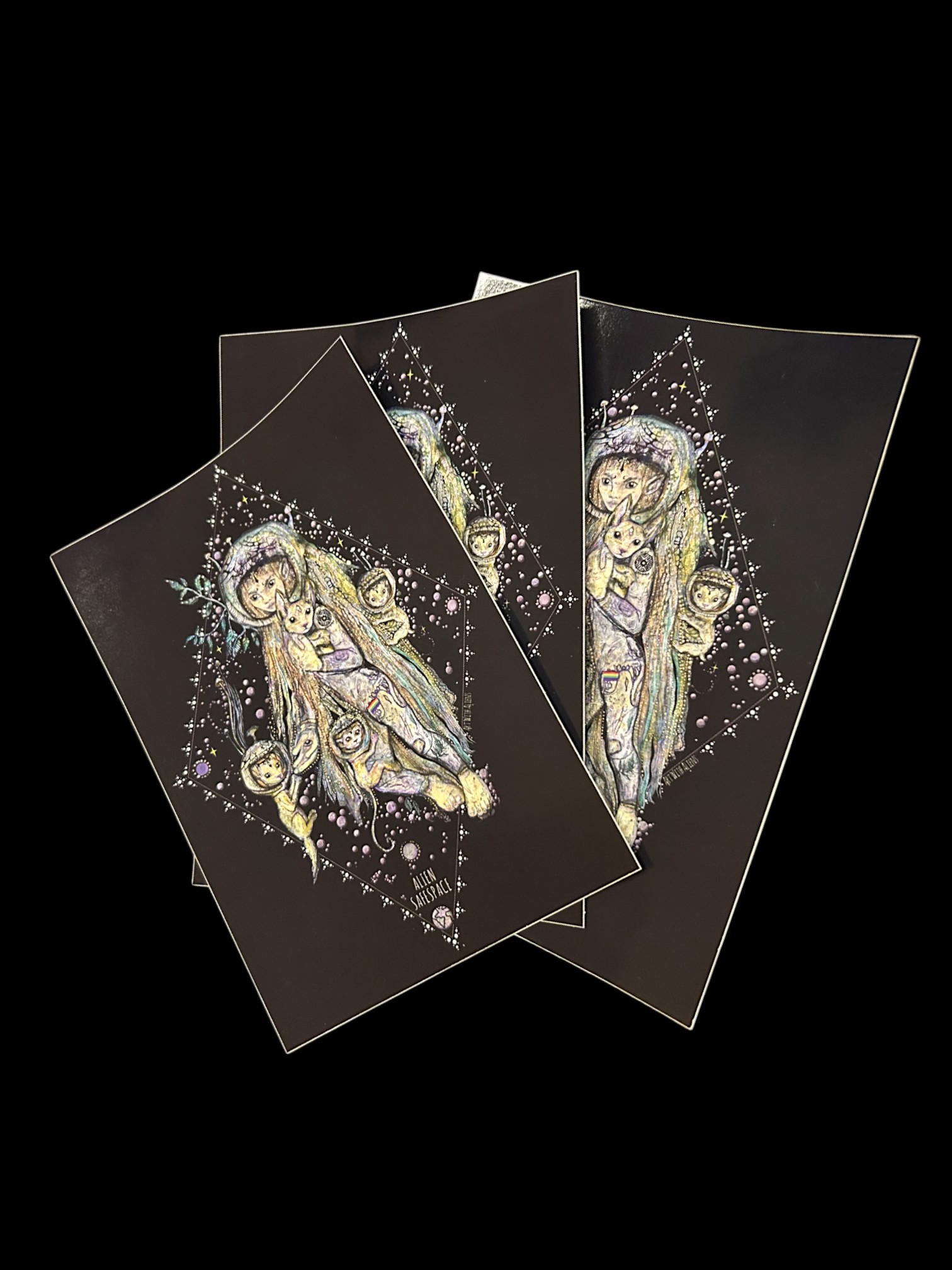 A6 Stickers 'Safespace' (Pack of 3) - Art With Aliens