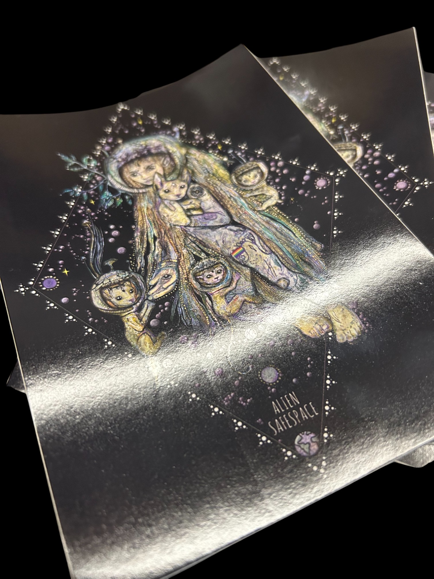 A6 Stickers 'Safespace' (Pack of 3) - Art With Aliens