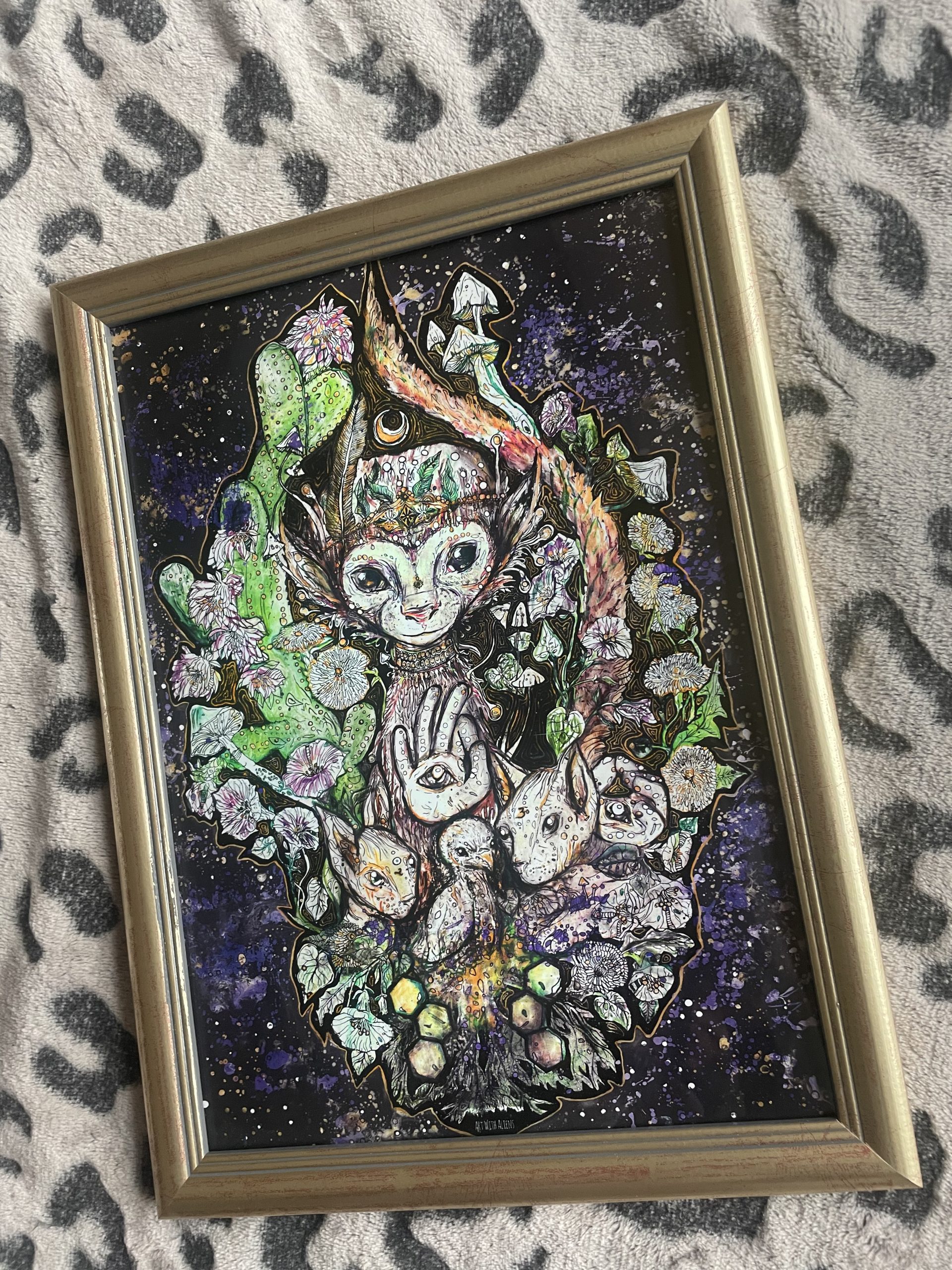 A4 Print 'In da Monkeys Universe' - Art With Aliens