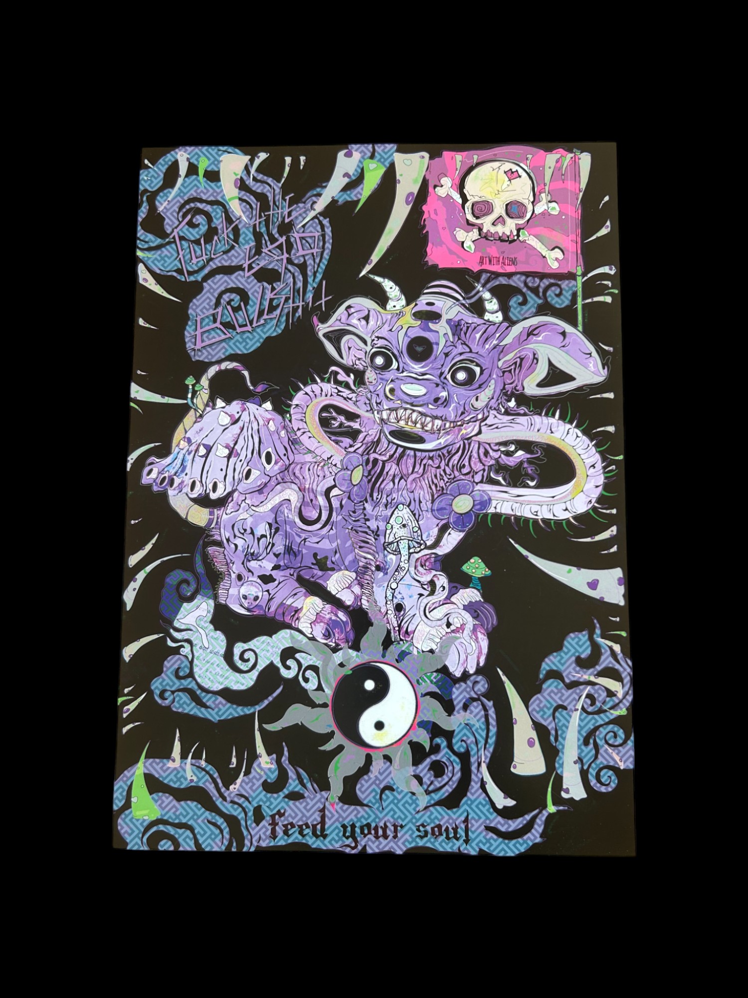 A4 Print 'Feed Your Soul' - Art With Aliens